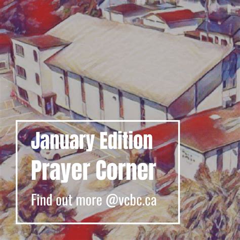 Prayer Corner January Ed Vancouver Chinese Baptist Church