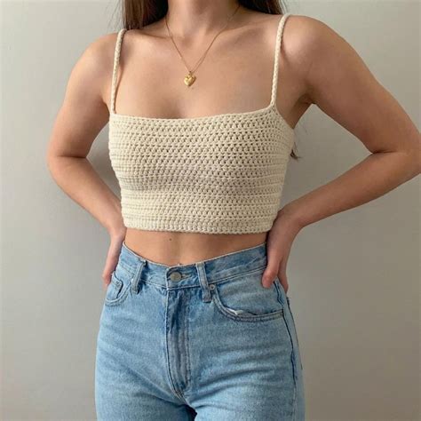 Alia Top Crochet Pattern Easy Beginner Friendly Diy Pdf Etsy