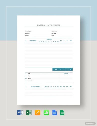 Score Sheet Templates 46 Free Word Excel Pdf Document Download