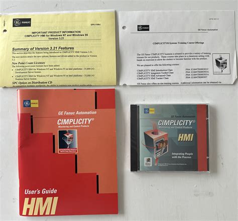 Ge Fanuc Cimplicity Monitoring And Control Products Hmi Version 3 21 Software Ebay