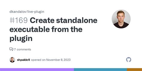 Create Standalone Executable From The Plugin · Issue 169 · Dkandalovlive Plugin · Github
