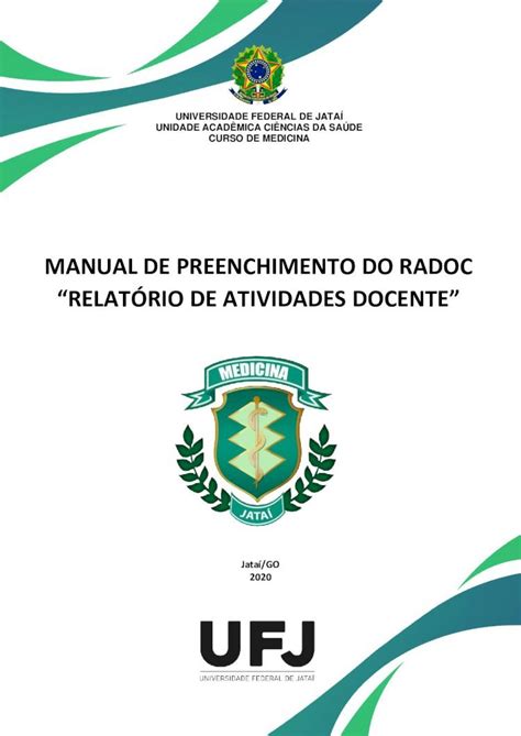 Pdf Manual De Preenchimento Do Radoc · 2020 12 16 · Manual De