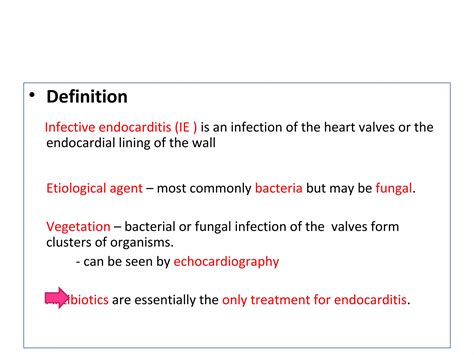 Infective Endocarditis Ppt