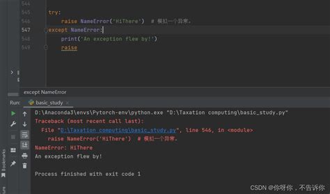 Python入门基础知识（错误和异常） Csdn博客