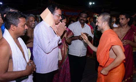 Justice Sri A Rajashekhar Reddy Visited Krishna Matha Shri Palimaru