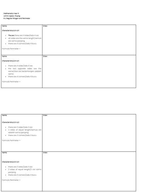 Mathematics Year 5 Polygons Pdf
