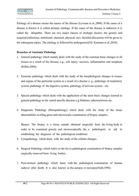 Pathology Branches Anatomic Forensic Clinical Pathogenesis Pdf