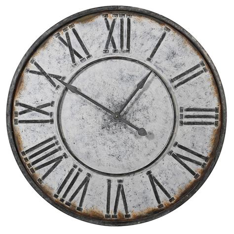 Rustic Metal Wall Clock Cotswold Luxe