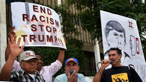 Coalition Of Latino Leaders Protesting Donald Trumps Policies