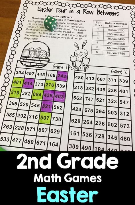 Easter Math Games For Second Grade Fun Easter Math Activities