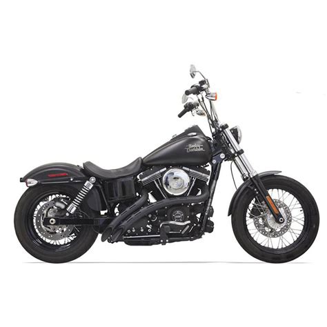 Bassani Radial Sweepers Exhaust For Harley Softail And Dyna Black With