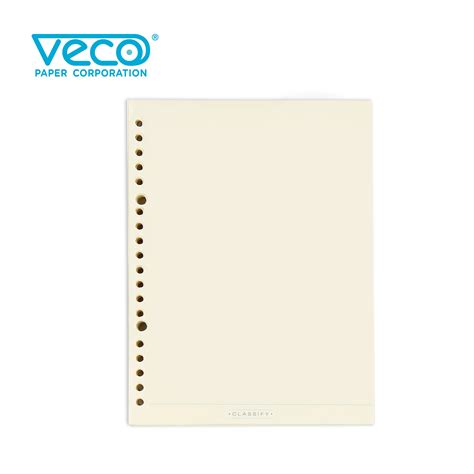 Veco Classify 20 Ring Binder Notes A5 Refill Sketch100 Lvs Cream Paper