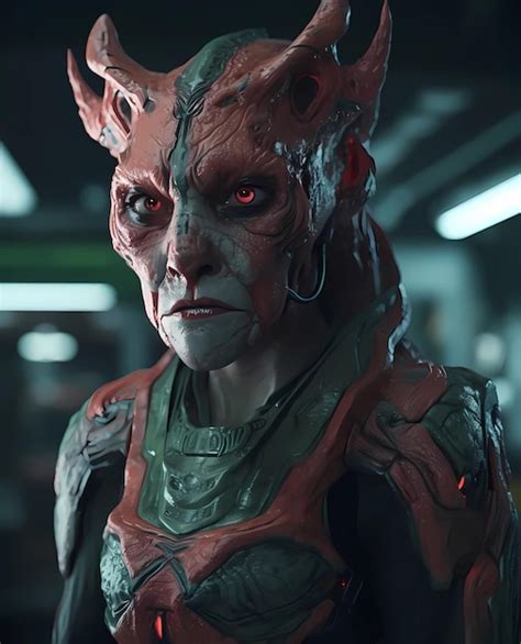 Premium Ai Image Female Alien