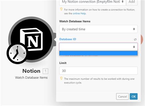 integromat is unable to recognize notion s database ids r integromat