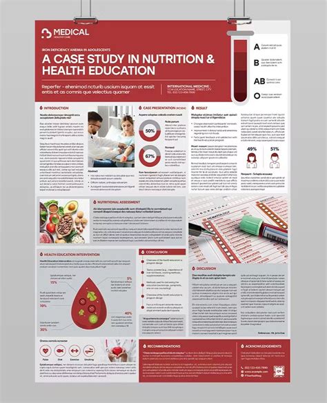 Medical Case Study Poster Template Indd Education Poster Design