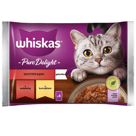 Whiskas Adult Saszetki 4 X 85g Soczyste Kąski Mokra Karma Dla Dorosłego