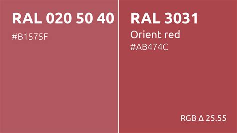 Ral Design Ral 350 50 50 Colour Shade Ral 300 360 Chart Ral