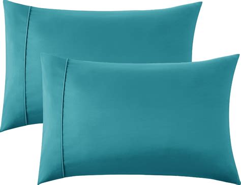 Bedsure King Size Pillow Cases Set Of 2 Teal Polyester