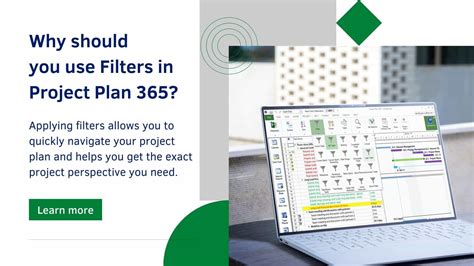Filters In Project Plan Project Plan