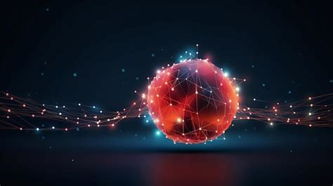 Premium Photo Data Science Abstract Vector Background 3d Sphere