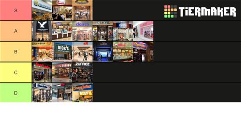 Mall Stores Tier List Community Rankings Tiermaker