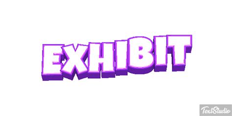 Exhibit Word Animated  Logo Designs