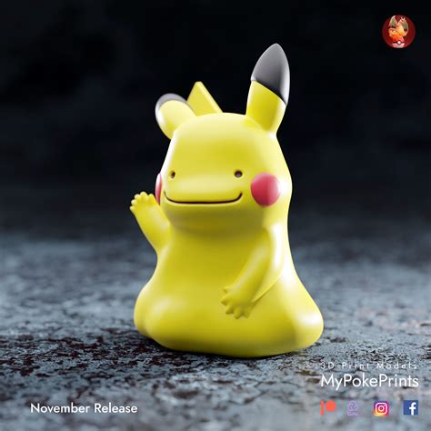 Ditto Transforming As Pikachu Pokemon Décor For Your Home Or Etsy
