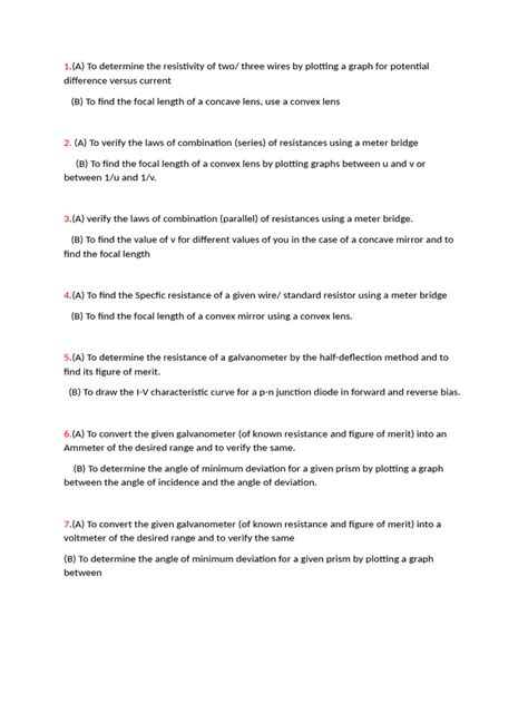 Physics Practicals Pdf