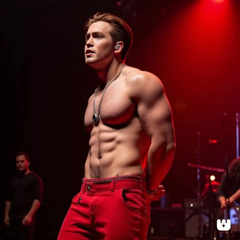 A Shirtless Kit Connor Under Dramatic Concert By Stephentwest On