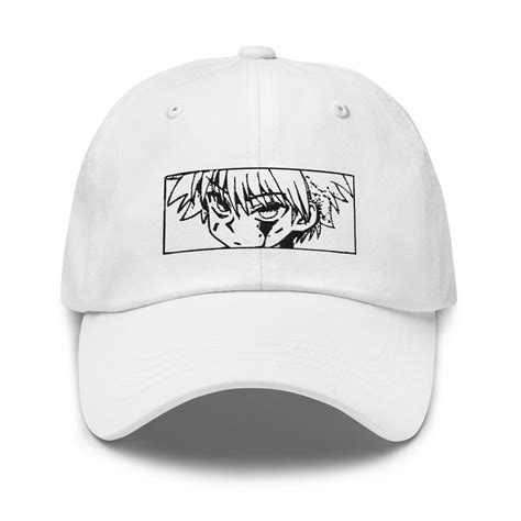 Vintage Killua Hxh Manga Unisex Cap Chino Style Hat Retro White Baseball Cap Etsy