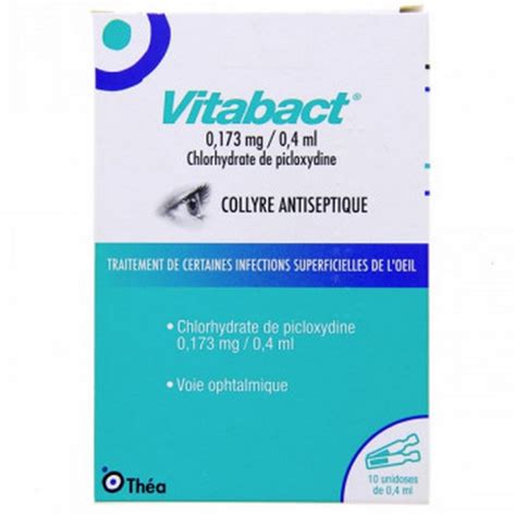 Vitabact Collyre Unidoses X 10 Médicaments En Ligne Lasante