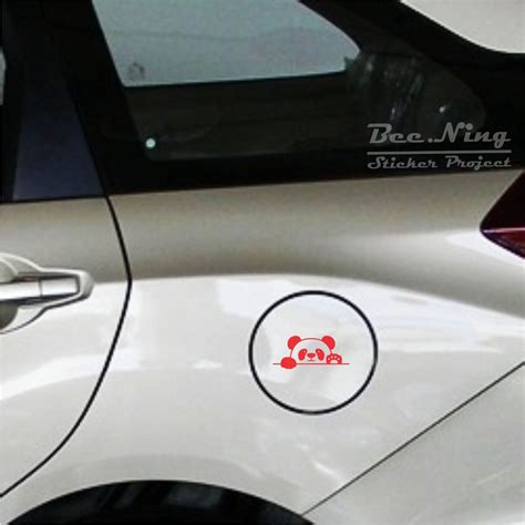 Jual Stiker Tangki Mobil Panda Ngintip Lucu 14 Cm Stiker Mobil Keren Cutting Sticker Mobil Murah