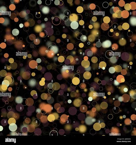 Illustration Of Abstract Light Dots And Blurred Circles Backdrop Like Bokeh Spot Bubble