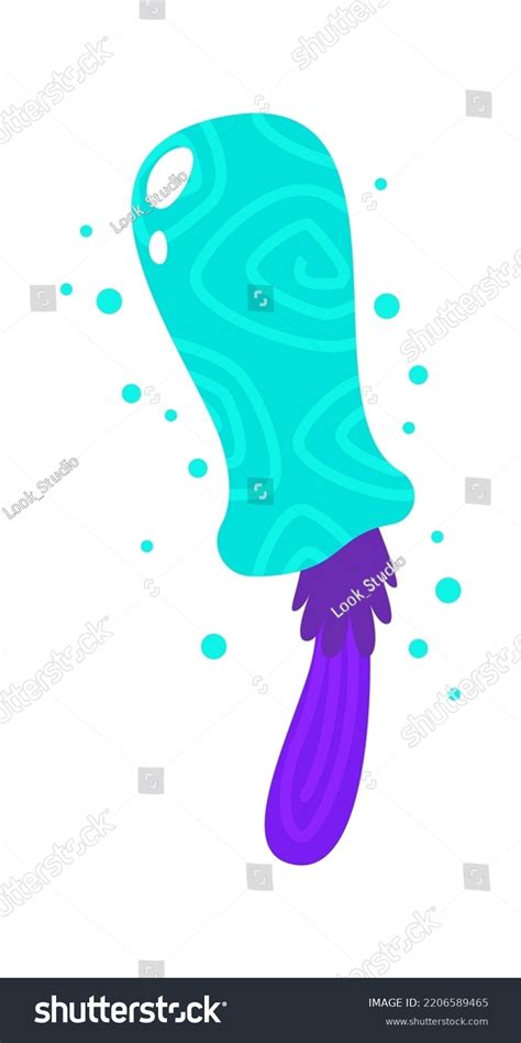 Cartoon Psychedelic Mushroom Vector Illustration Stock Vector Royalty