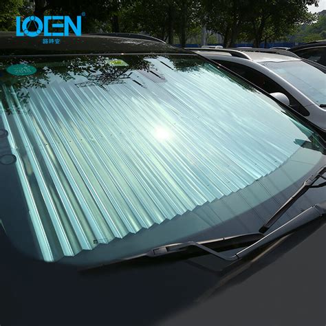 Loen Protector Solar Para Ventana De Coche O Camión Retráctil Parasol Para Automóvil Contra