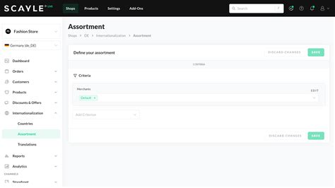 Define Your Assortment Onboarding Backend Scayle