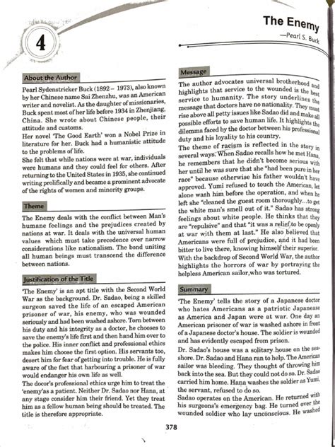 Summary The Enemy Pdf