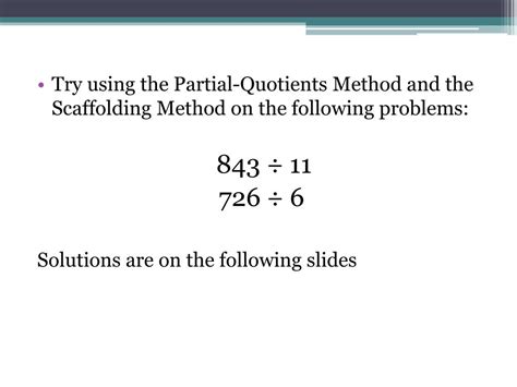 Ppt Division Using Manipulatives And Algorithms For Whole Number