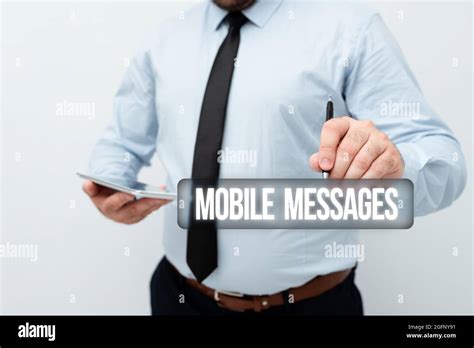 Text Showing Inspiration Mobile Messages Business Showcase The Act Of