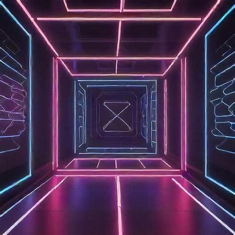 Abstract Light Rectangle Effect Ai Generated Premium Ai Generated Image