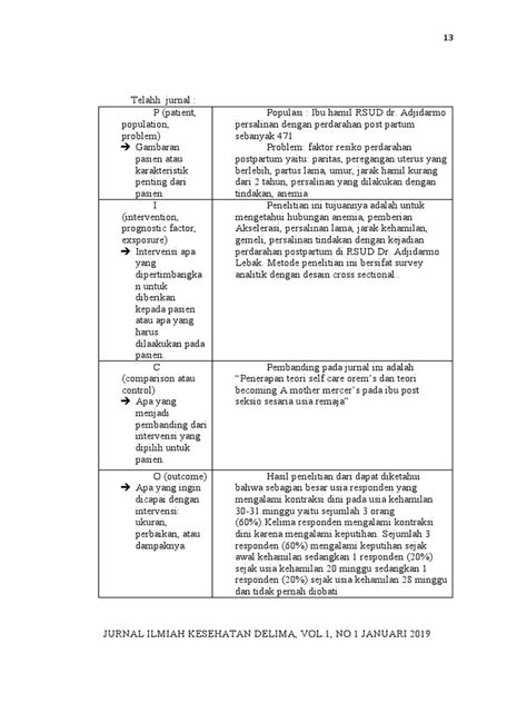 Jurnal Persalinan Risiko Dan Trauma Melahirkanandtelaah Meliza Ella