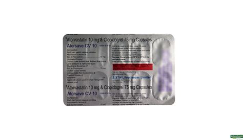Buy Atorsave Cv 10mg 10 Capsules Online At Best Prices Wellness Forever