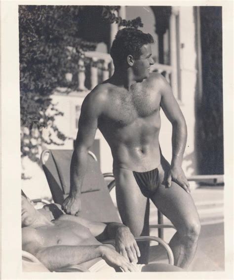 Male Models Vintage Beefcake Guy Miller And Unknown Model Photographed