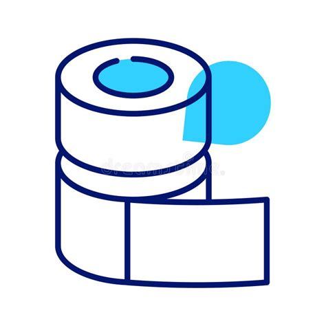 Tissue Roll Icon In Modern Design Style Toilet Paper Roll Barbershop