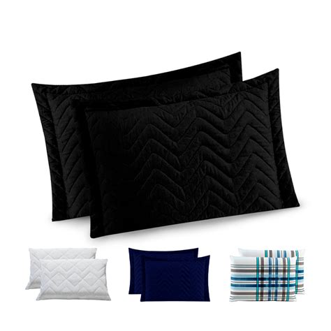Kit 2 Travesseiros Preto Premium Todas As Cores Antialérgico