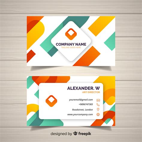 Plantilla De Tarjeta De Negocios Vector Gratis