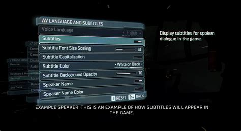 Dead Space Language And Subtitles Settings For Pc An Official Ea Site
