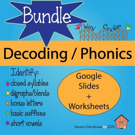 Decoding Phonics Bundle By Kenzies Schoolhouse Tpt