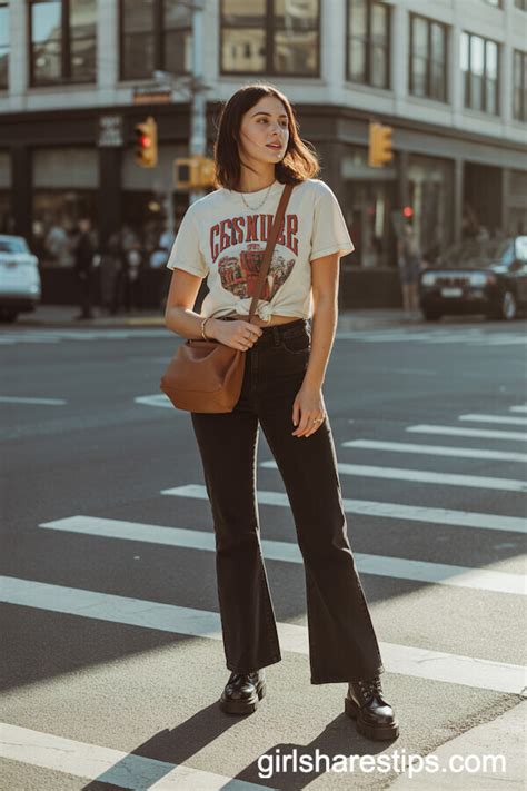 21 Must Try Black Flare Jeans Outfit Ideas For Women Girl Shares Tips