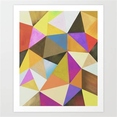 Abstract Angles Art Print By Carey Copeland Society6